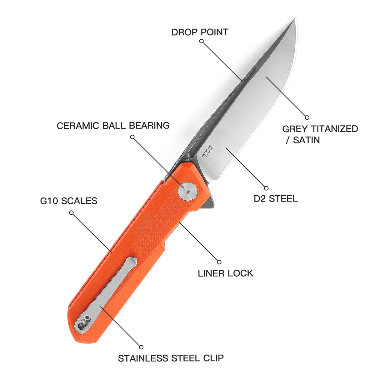 BESTECHMAN DUNDEE BMK01H Pocket Folder Folding EDC Knife